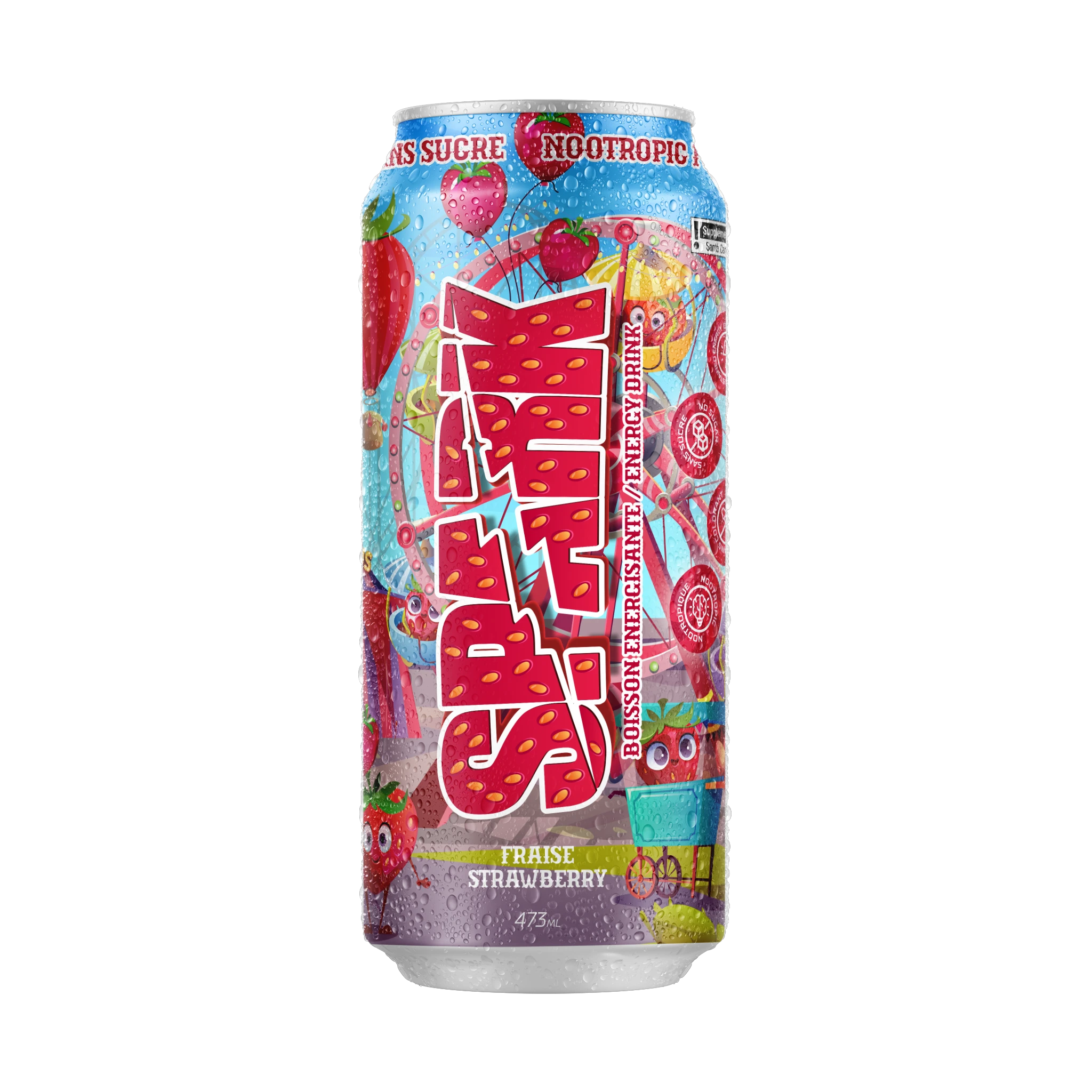 Strawberry Energy Drink (473ml) | Spark Energy Drink