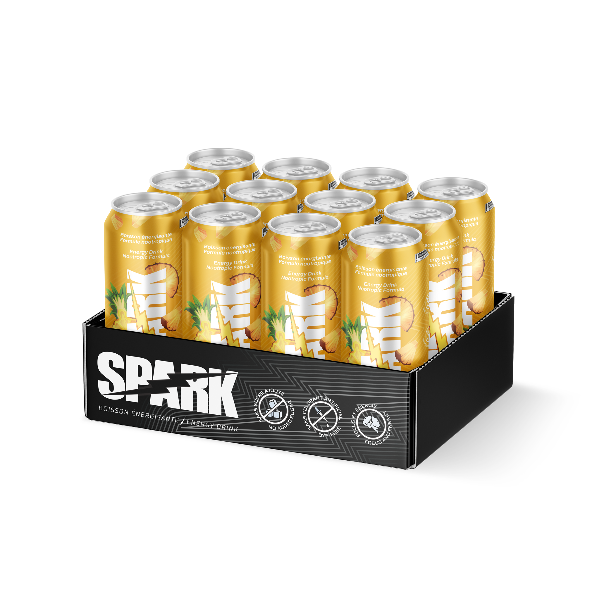 Slim - Pineapple Punch, 12-pack (355 ml) | Spark Energy Drink